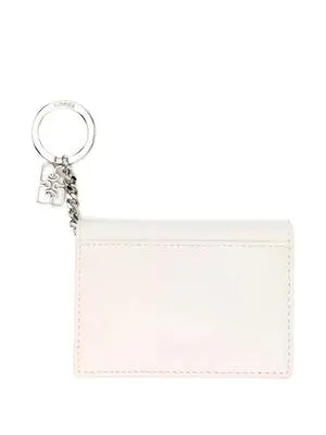 GANNI Raspberry-print Leather Wallet
