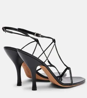 JUDE Mixer Leather Sandals - Black