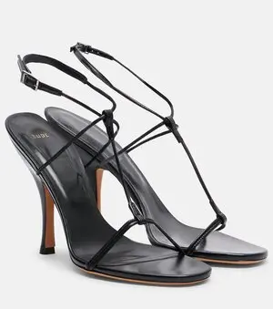JUDE Mixer Leather Sandals - Black