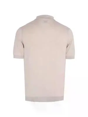 Pal Zileri Geometric-jacquard Zip-up Polo Shirt
