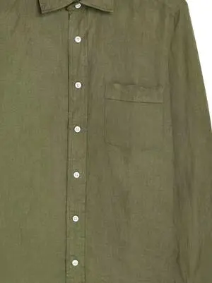 DRAKE'S Patch-pocket Shirt - Green