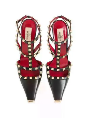 Valentino Garavani Rockstud Kidskin Pumps 100mm - Black