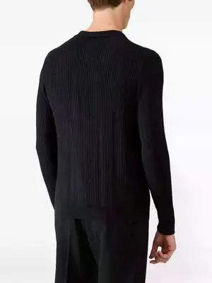 Sunspel Ribbed-knit Long-sleeve Sweater
