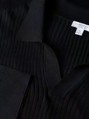Sunspel Ribbed-knit Long-sleeve Sweater