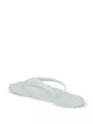 Zimmermann Scalloped Edge Flip-flops - Blue