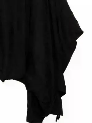 JULIUS Asymmetrical Draped Crewneck T-shirt