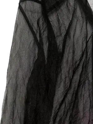 JULIUS Sheer Crinkled-effect Shirt