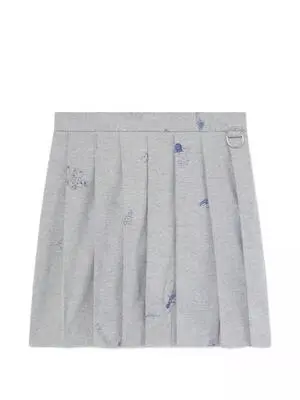 Vetements Scribble-print Pleated Skirt