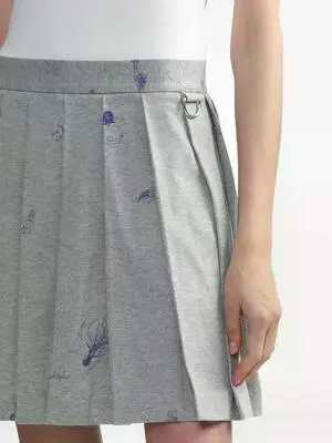 Vetements Scribble-print Pleated Skirt
