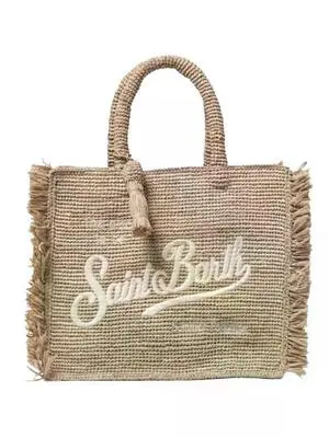 MC2 SAINT BARTH Colette Fringed-edge Tote Bag - Neutrals
