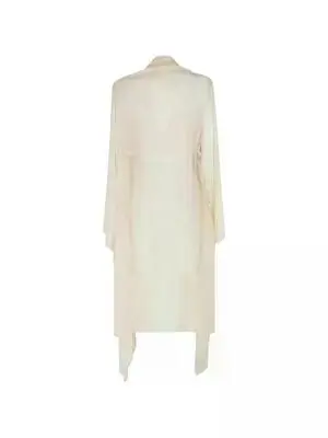 Alberta Ferretti Silk-organza Duster Coat