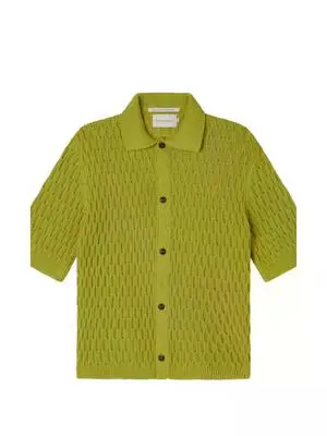PEREGRINE Honeycomb-knit Short-sleeve Shirt