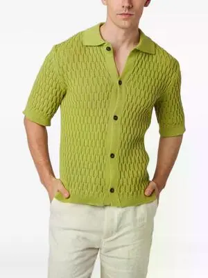 PEREGRINE Honeycomb-knit Short-sleeve Shirt