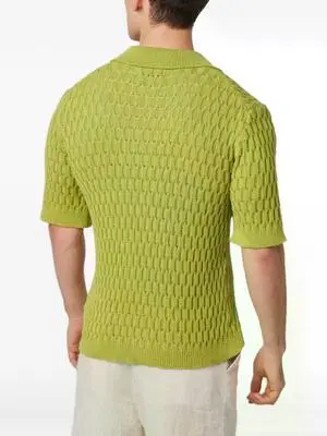 PEREGRINE Honeycomb-knit Short-sleeve Shirt