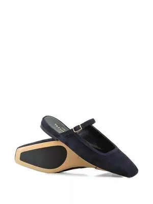 TASSINARI Buckle-strap Suede Mules - Blue