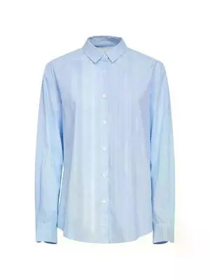 MC2 SAINT BARTH Striped Cotton Shirt - Blue