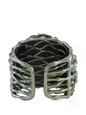 WENDY YUE Jade And Diamond Cuff Bracelet