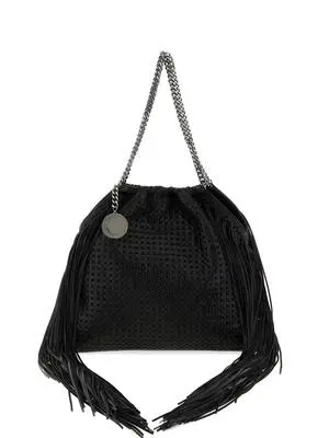 Stella McCartney Falabella Fringe-trimmed Tote Bag - Black