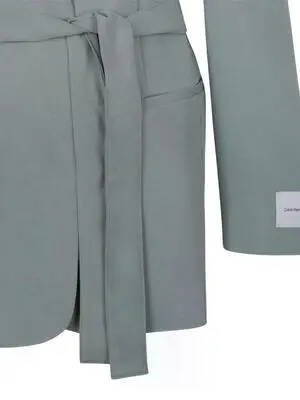 Calvin Klein Belted Notched-lapels Jacket
