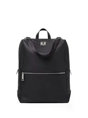 Fendi Pebbled-leather Backpack - Black