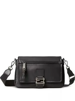 Fendi Flux Buckle-fastening Messenger Bag - Black