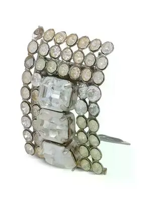 Vintage Crystal-embellished Clip-on Earrings