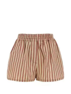 Fendi Striped Logo-patch Shorts