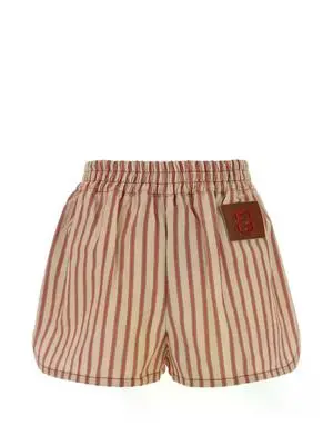 Fendi Striped Logo-patch Shorts