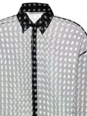 Ermanno Scervino Polka-dot Silk Shirt