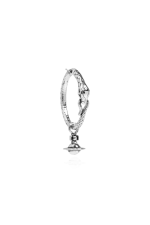 VIVIENNE WESTWOOD Single Snake Motif Earring - Silver