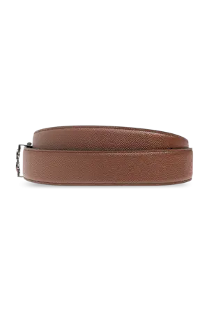 FERRAGAMO Reversible Leather Belt - Brown