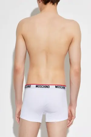 Moschino Two-pack Of Cotton Boxers - Black
