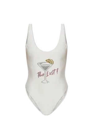 Oseree Embellished One-piece Swimsuit - White