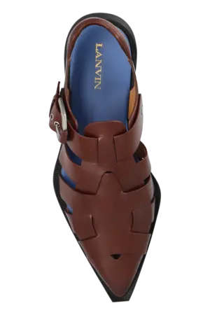 LANVIN Leather Fisherman Sandals - Brown