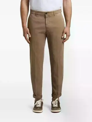 Peserico Slim-fit Turn-up Trousers - Brown