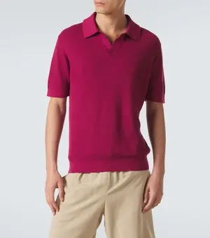 Zegna Knitted Cotton Polo Shirt