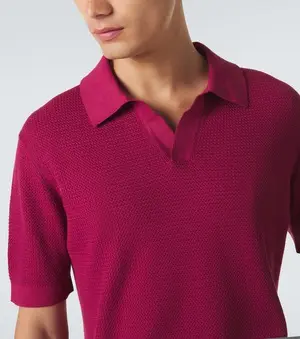 Zegna Knitted Cotton Polo Shirt