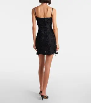 Blumarine Embroidered Lace Mini Dress