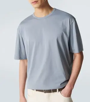 Sunspel Cotton T-shirt - Blue