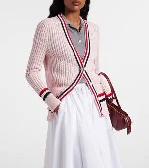 Thom Browne Cable-knit Cotton Cardigan