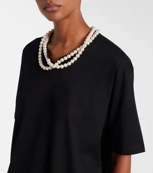 Junya Watanabe Oversized Embellished Cotton T-shirt