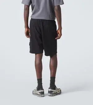 Stone Island Compass Cotton Shorts - Black