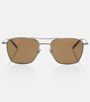 Saint Laurent SL 866 Aviator Sunglasses Silver
