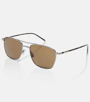 Saint Laurent Sl 866 Aviator Sunglasses - Silver