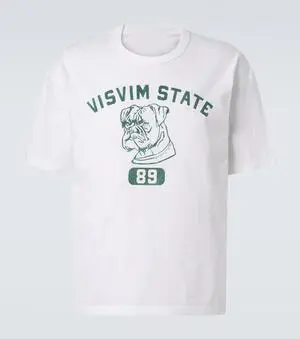 Visvim Jumbo Printed Cotton Jersey T-shirt - White