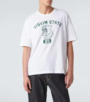 Visvim Jumbo Printed Cotton Jersey T-shirt - White