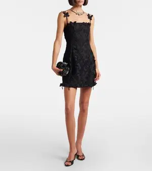 Blumarine Embroidered Lace Mini Dress