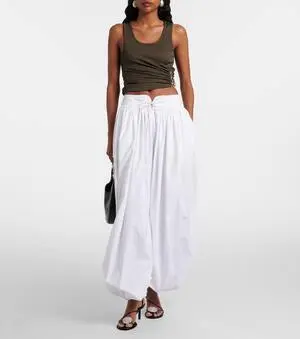 Christopher Esber Cotton Poplin Balloon Pants - White