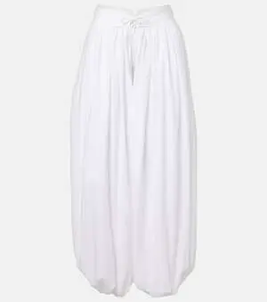 Christopher Esber Cotton Poplin Balloon Pants - White