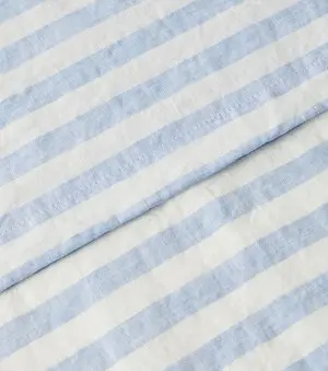 ONCE MILANO Striped Linen Tablecloth